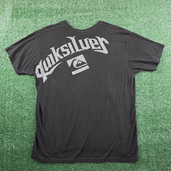 Quiksilver | Shirts | Quicksilver Graphic Tshirt Mens L Black Surf ...